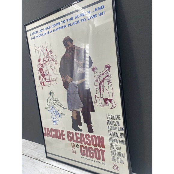 Other | Vintage Framed 1962 Jackie Gleason As Gigot Movie Collectors ...